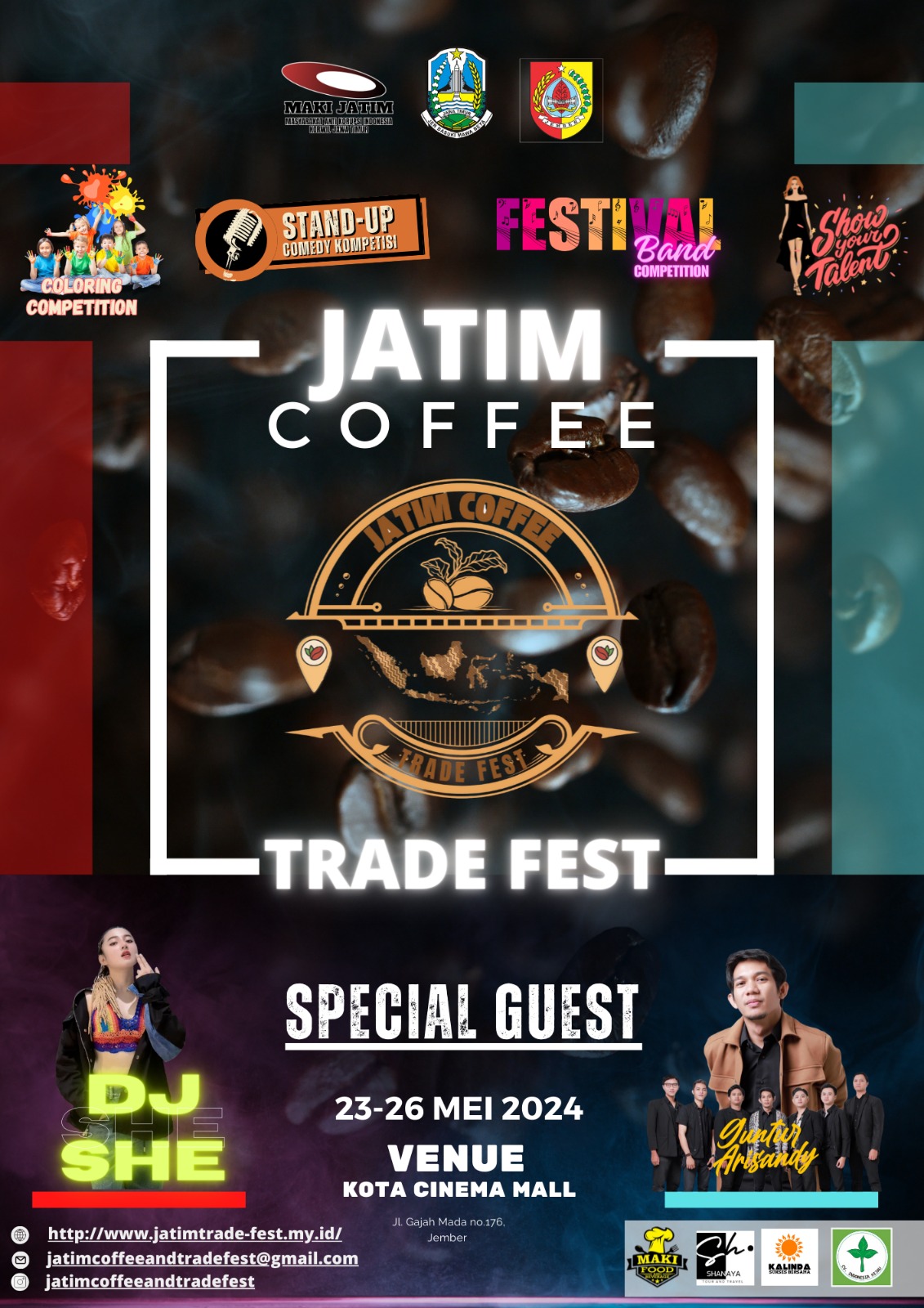 Pameran " Jatim Coffee & Trade Fest" 23 - 26 Mei 2024 di KCM Jember ...